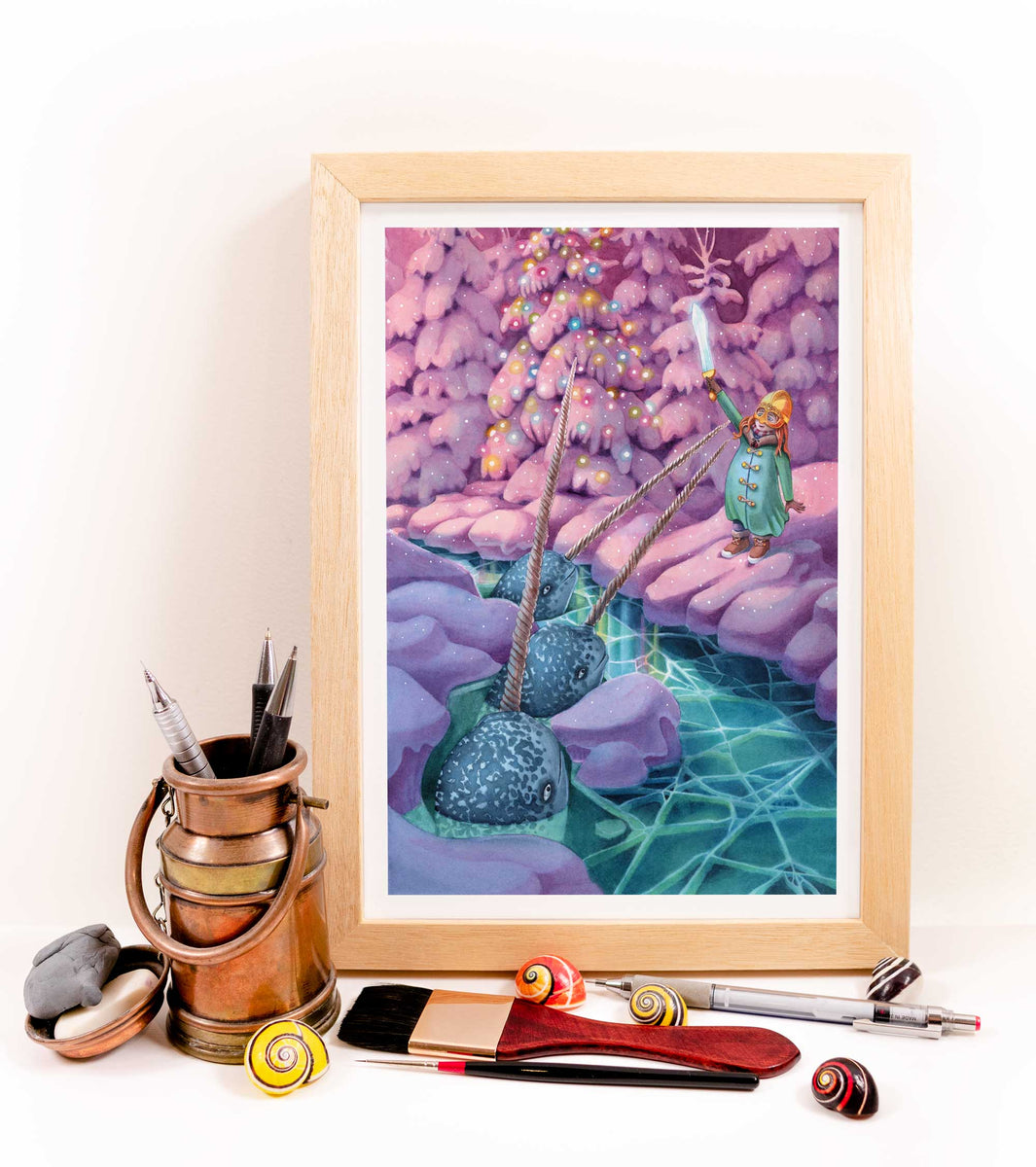 Narwhal Quest Print – Christopher Maxwell Art Narwhal Quest Print – Christopher Maxwell Art