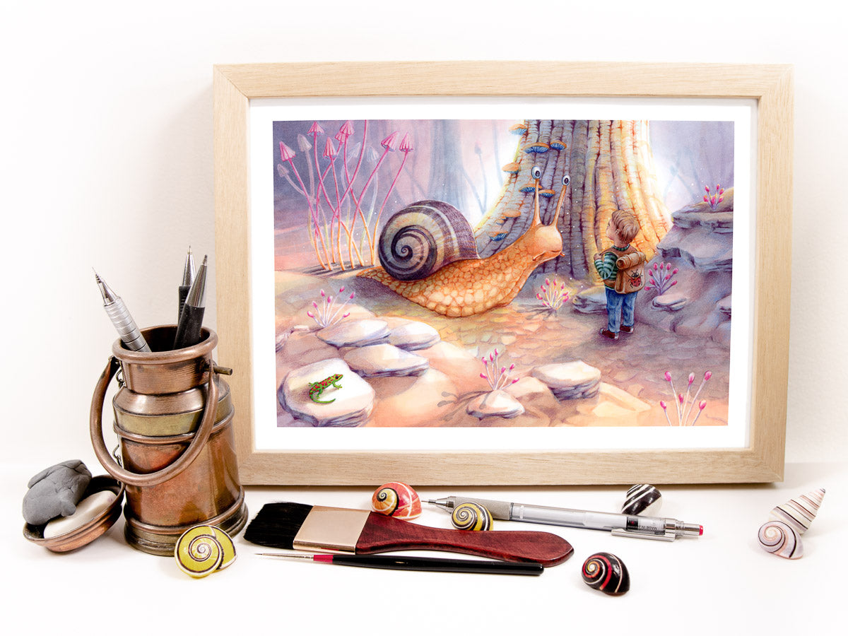 Snail Adventure Print – Christopher Maxwell Art