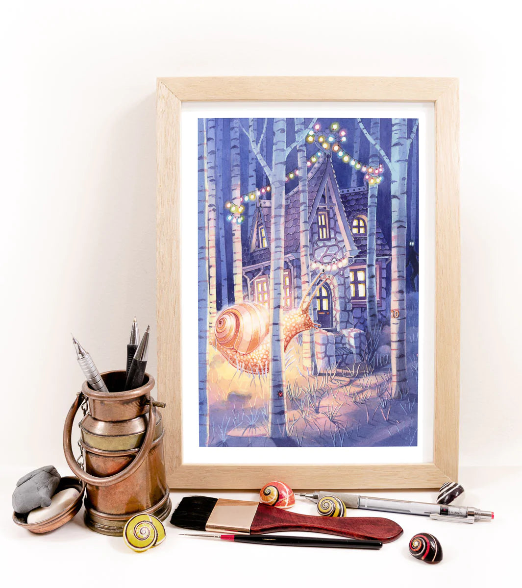 A4 Original Artwork - Colossal Snail – Christopher Maxwell Art